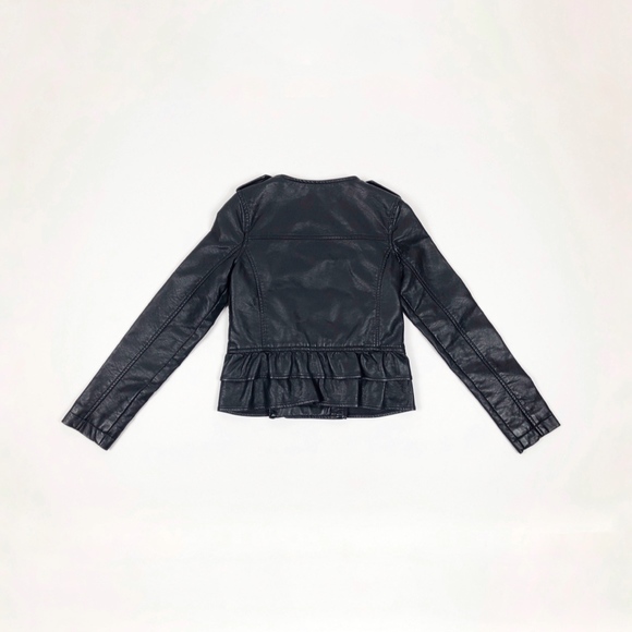 Joe Fresh | Jackets & Coats | Joe Fresh Girls Black Faux Leather Moto ...
